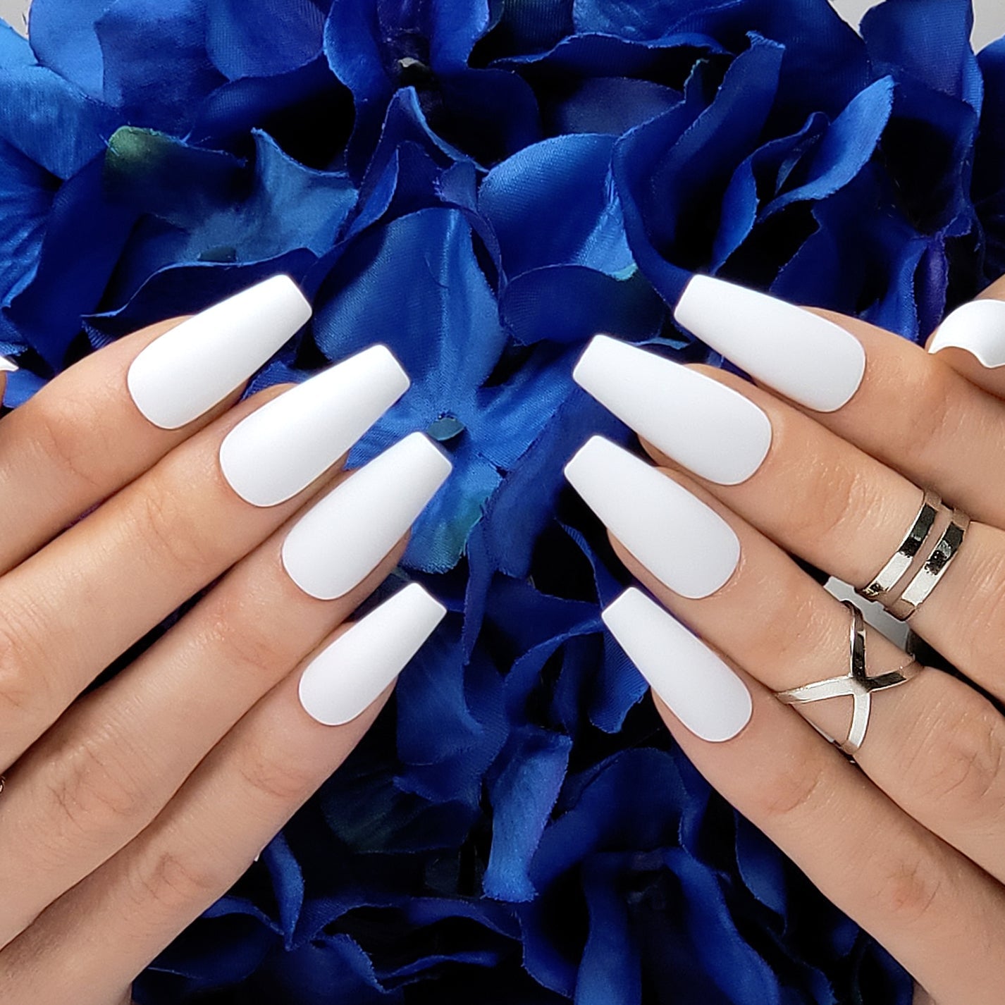 Hypnaughty Santorini Coffin Press-On Nails by Hypnaughty